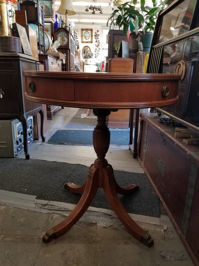 Vintage Duncan Phyfe Drum Side End Table Circa 1950's - Antique Alley ...