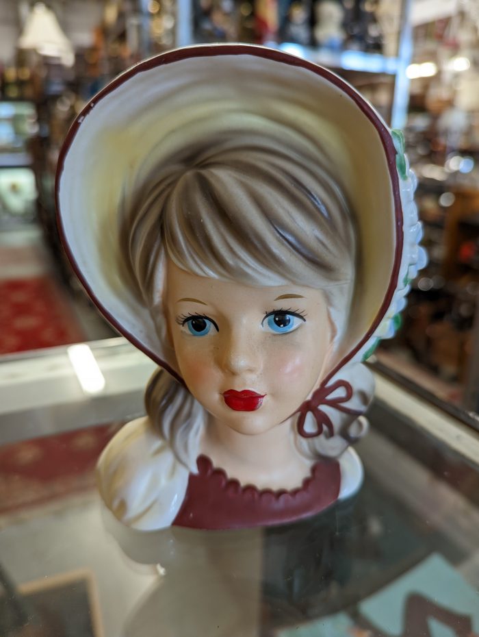 Relpo Japan K1880 Elegant Woman Head Vase - Antique Alley Movie Props