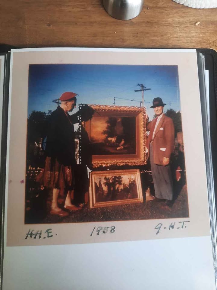 HAROLD HERBERT ELLIOTT (1890 - 1968) Lovers in Moonlight Oil Painting ...